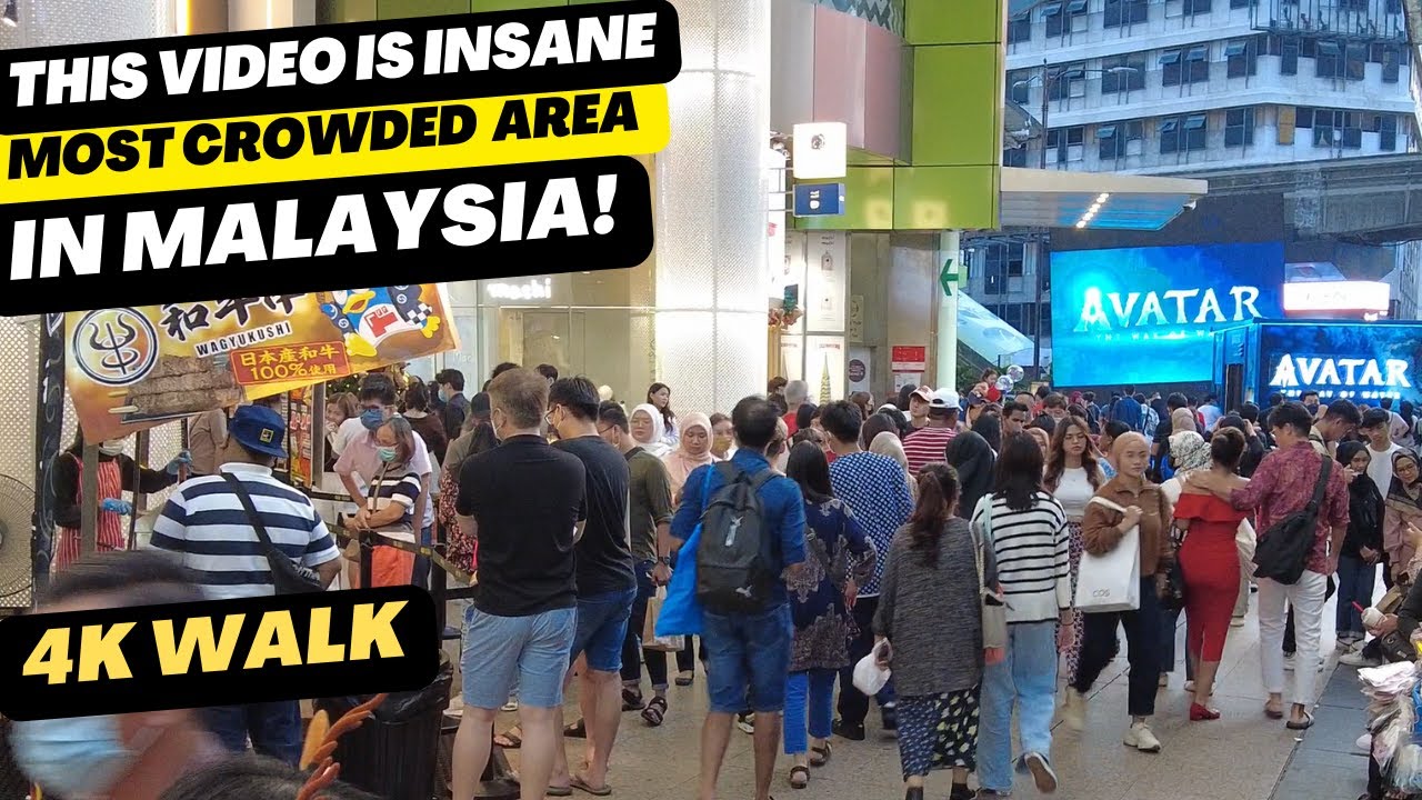 The most crowded area in Kuala Lumpur Malaysia - YouTube