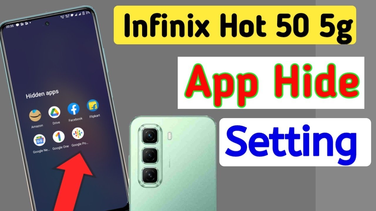 How to hide apps in Infinix hot 50 5g/Infinix hot 50 5g me app hide ...