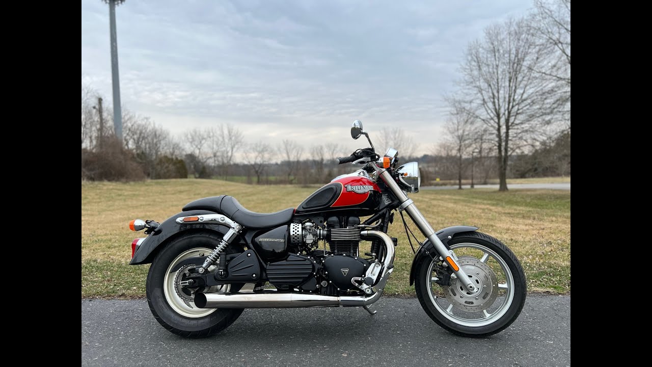 2005 Triumph Speedmaster 865cc 5-Speed Jet Black & Tornado Red Low ...