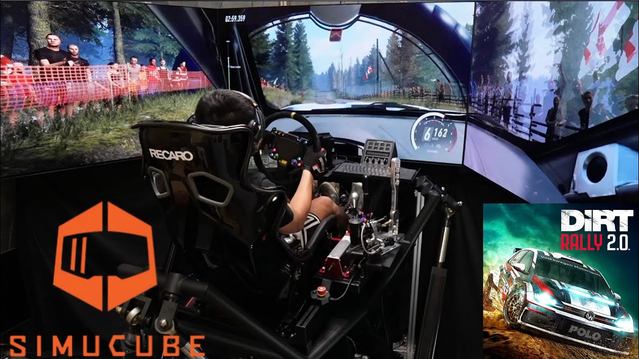 DIRT RALLY 2.0 - R5 Skoda | 6 DOF Simulator - Simucube 2 Ultimate ...