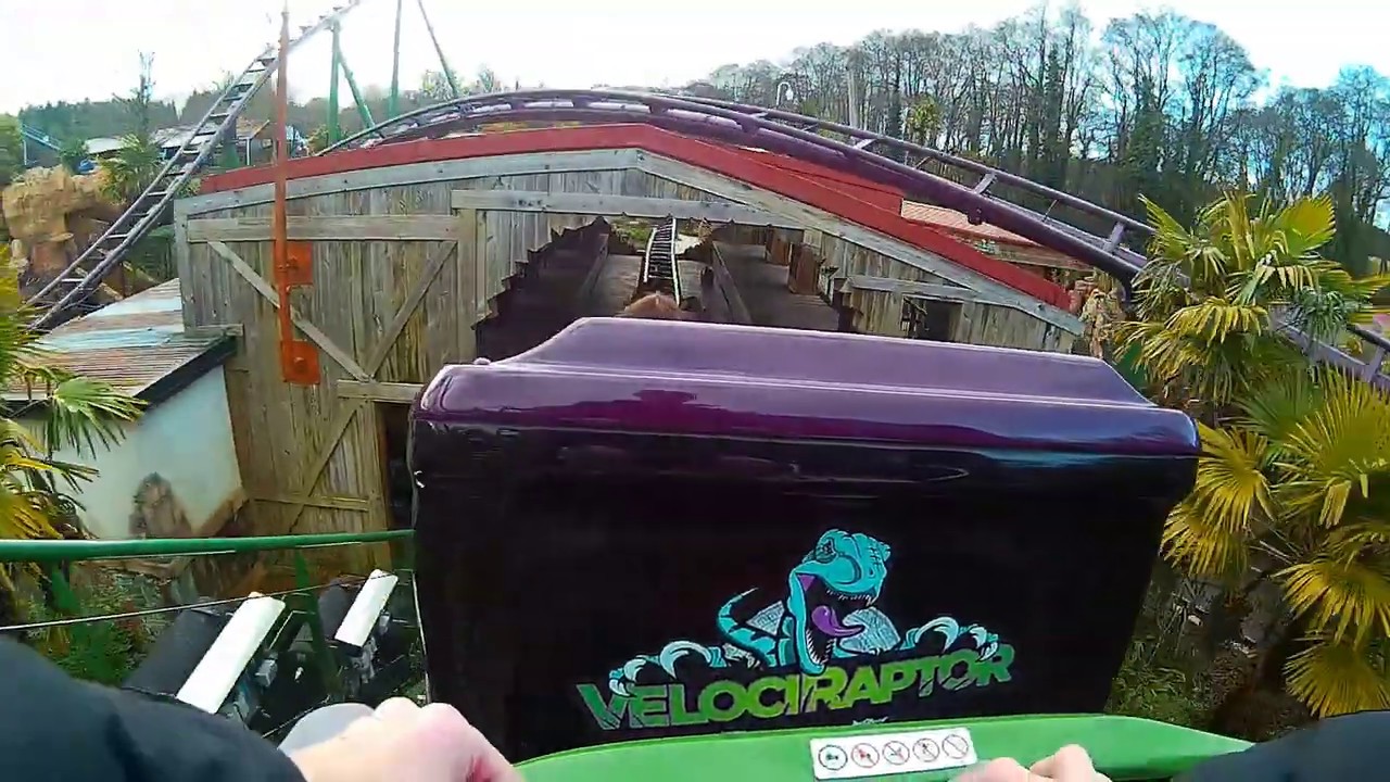 Velociraptor On Ride POV - Paultons Park - YouTube
