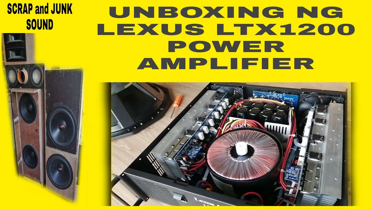 Power amplifier unboxing lexus LTX1200 - YouTube