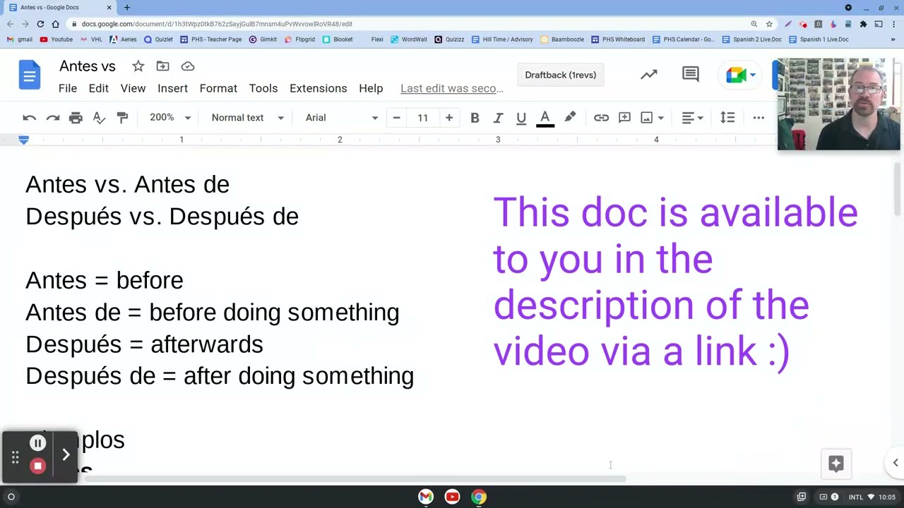 Después vs Después de and Antes vs Antes de - YouTube