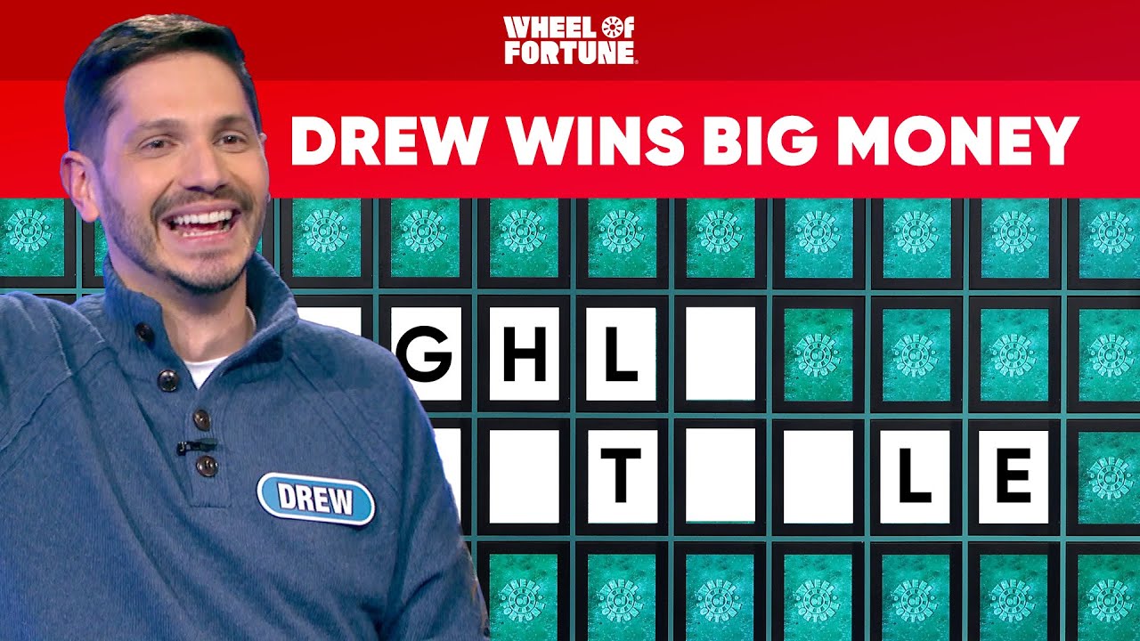 Drew Has a Unique Way of Calling Letters | Wheel of Fortune - YouTube