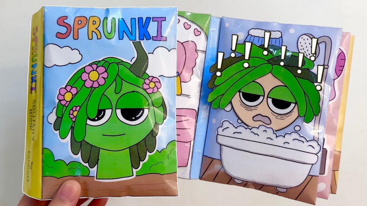 [📗paper diy📗] INCREDIBOX SPRUNKI GAME SQUISHY BOOK | paper play diy ...