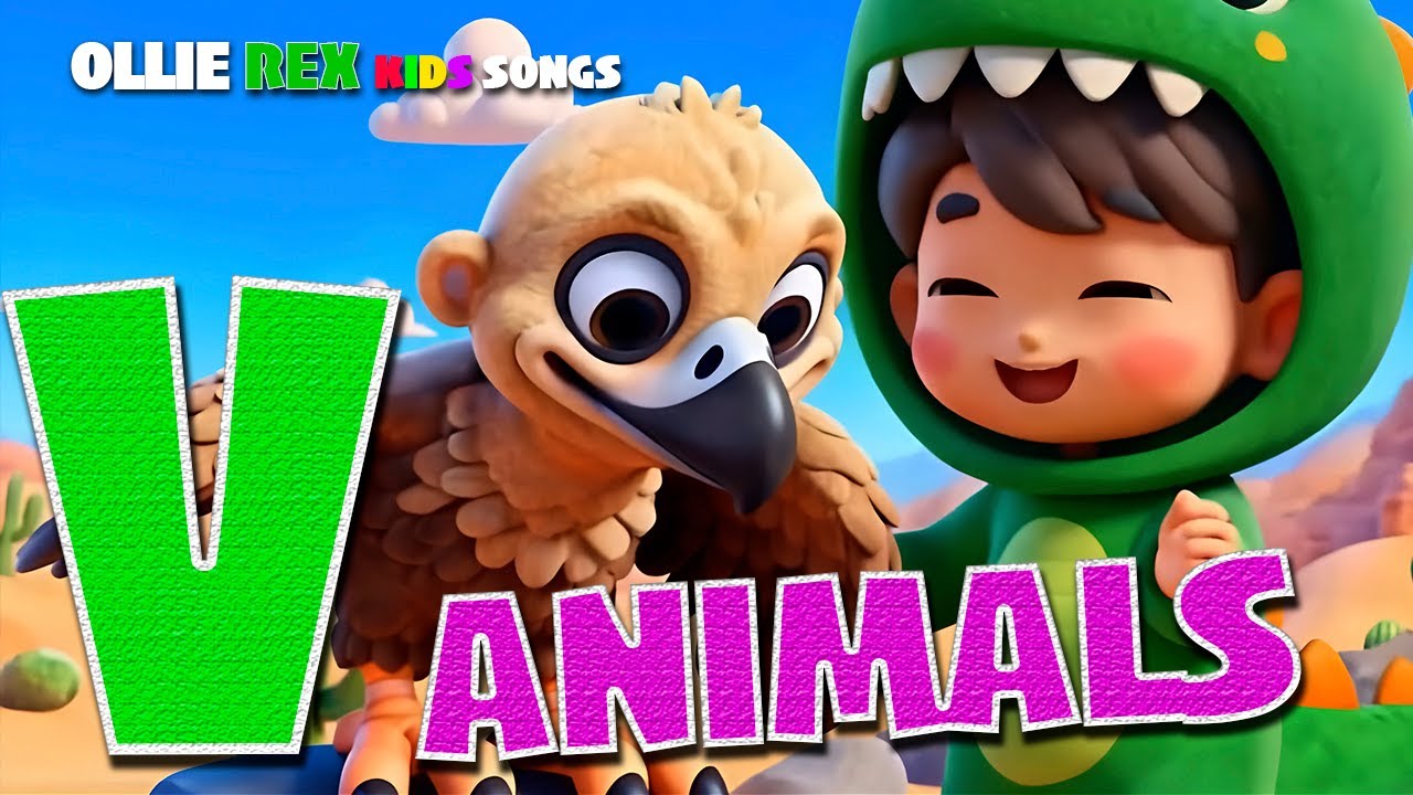 V is for Vulture, Viper & More! | Fun Letter V Animal Song for Kids ...