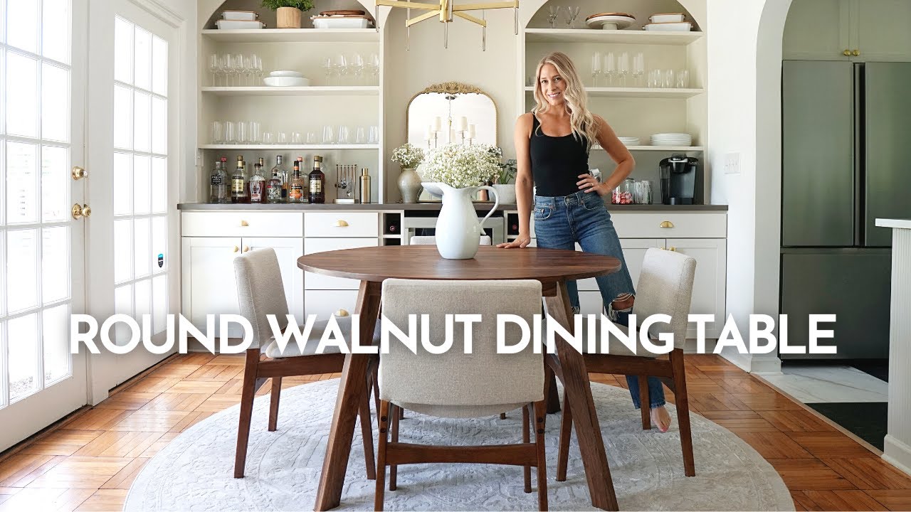 How to Build a Round Dining Table | FREE PLANS! - YouTube