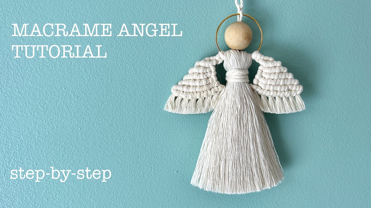 Macrame angel tutorial step by step - DIY Christmas Tree Ornaments ...
