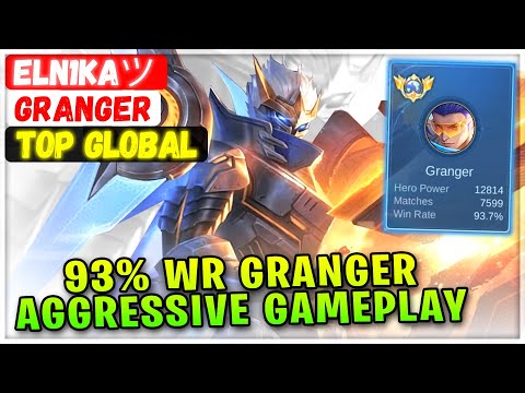 93% Win Rate Granger Aggressive Gameplay [ Top Global Granger ] ELN1KAツ - Mobile Legends Build