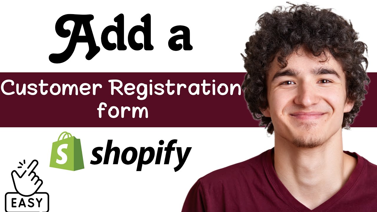 How to Add a Customer Registration Form in Shopify - YouTube