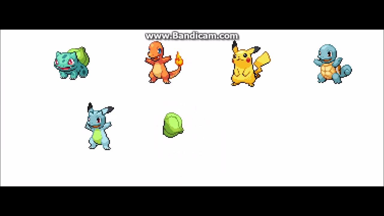 Sprite | Gen 1 starters w/ Pikachu | Ep.15 - YouTube