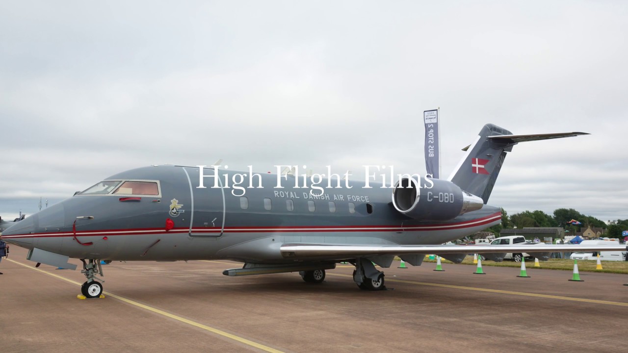 RDAF Bombardier Challenger 604 (C-080) - RIAT 2017 - YouTube