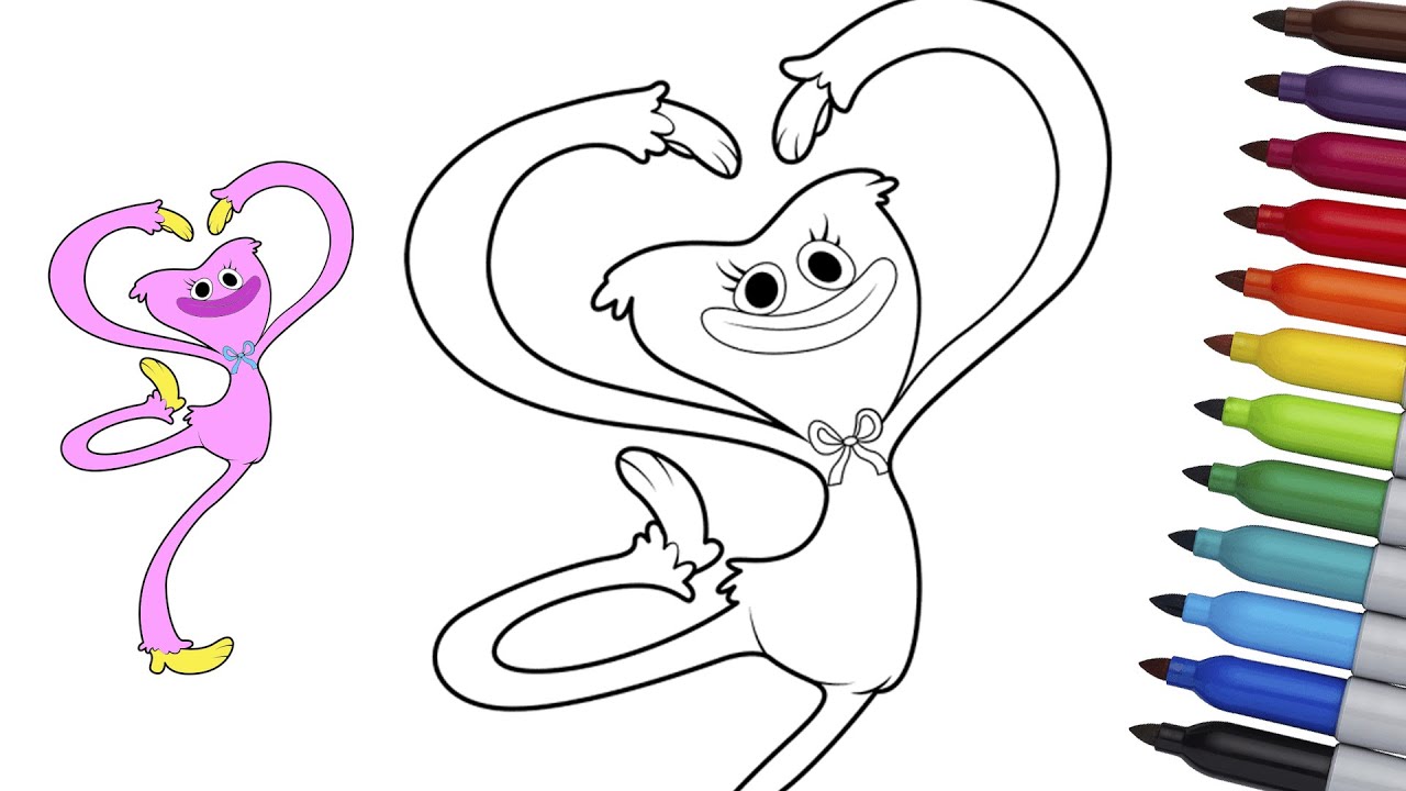 How To Draw KISSY MISSY | Poppy Playtime: Chapter 2 - YouTube