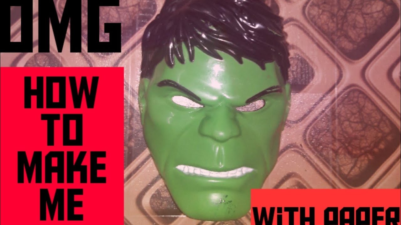 How to make a hulk mask - YouTube