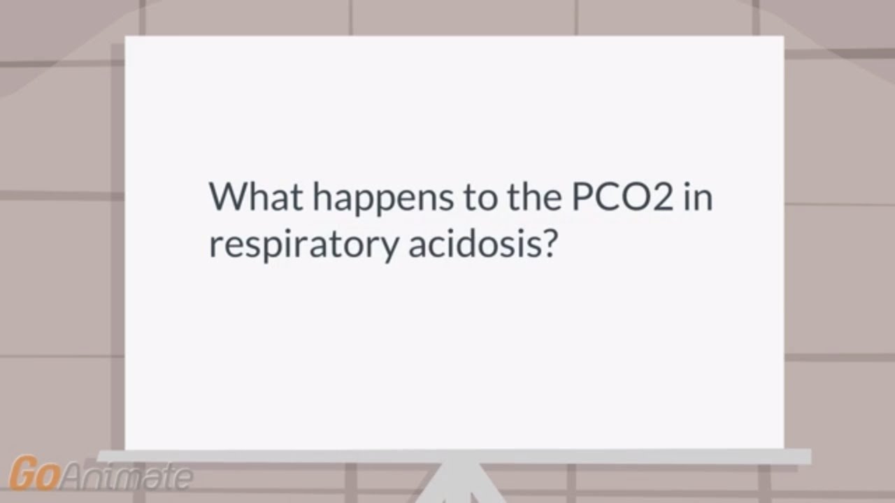 What happens to PCO2 in respiratory acidosis? - YouTube