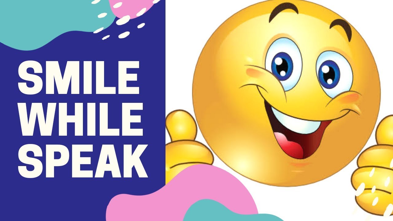 Smile in public speaking - YouTube