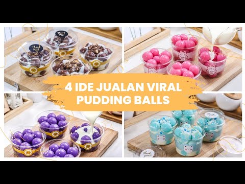 LAGI VIRAL‼️4 RESEP IDE JUALAN PUDDING BALLS‼️LEBIH DIGEMARI JADI ...