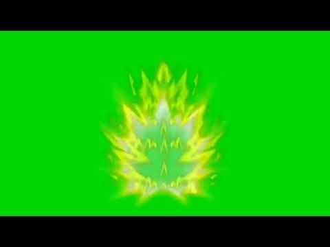 Dragon Ball super Saiyan || copyright free green screen animation - YouTube