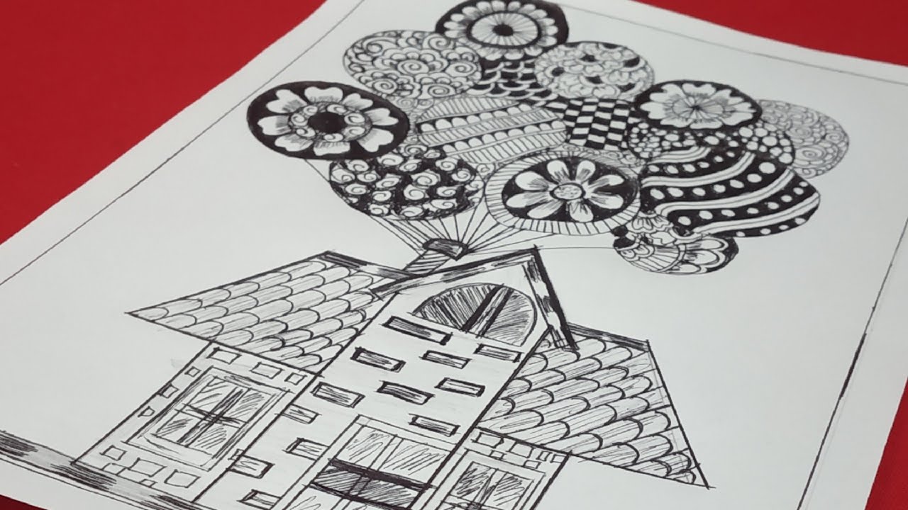 How to draw zentangle art - YouTube