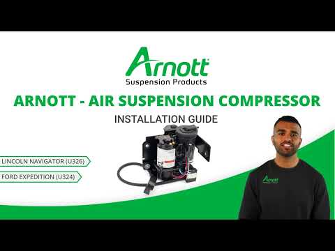 Arnott suspension compressor installation video for Lincoln Navigator (U326)/Ford Expedition (U324)