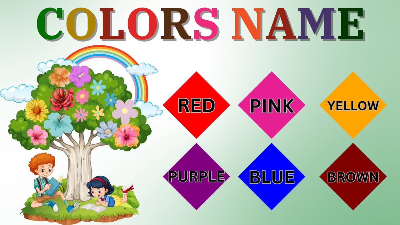 Colors name. Easy way to learn colors name for toddlers. - YouTube