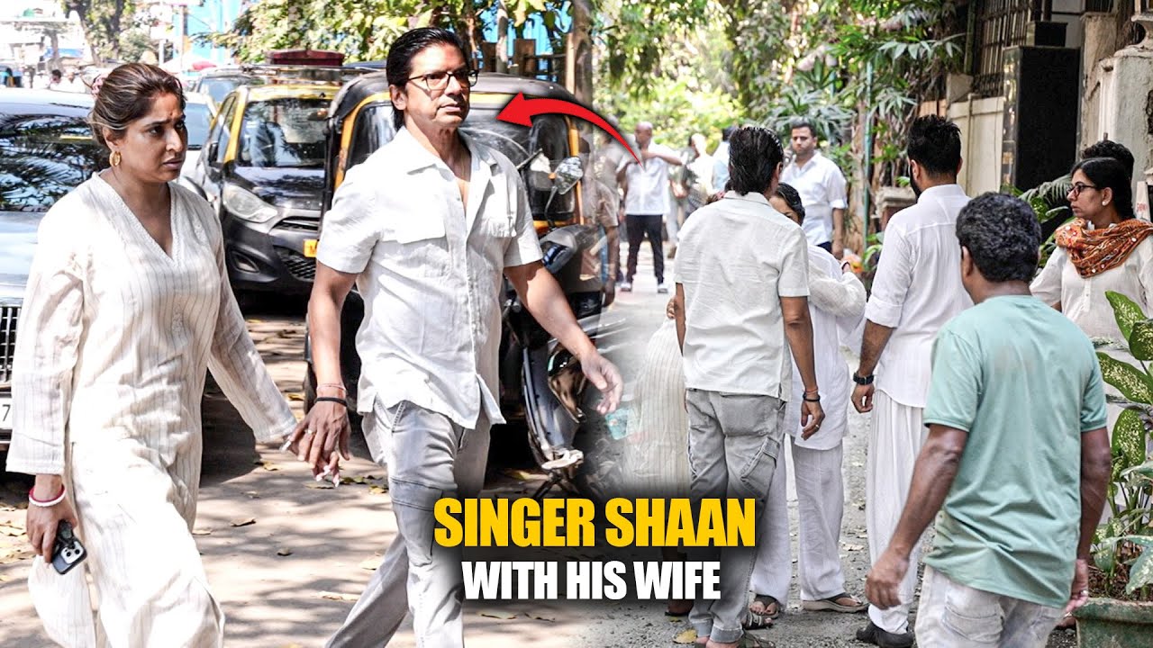 Great Singer Shantanu Mukherjee with Wife & Tanuja Arrives to Attend ...