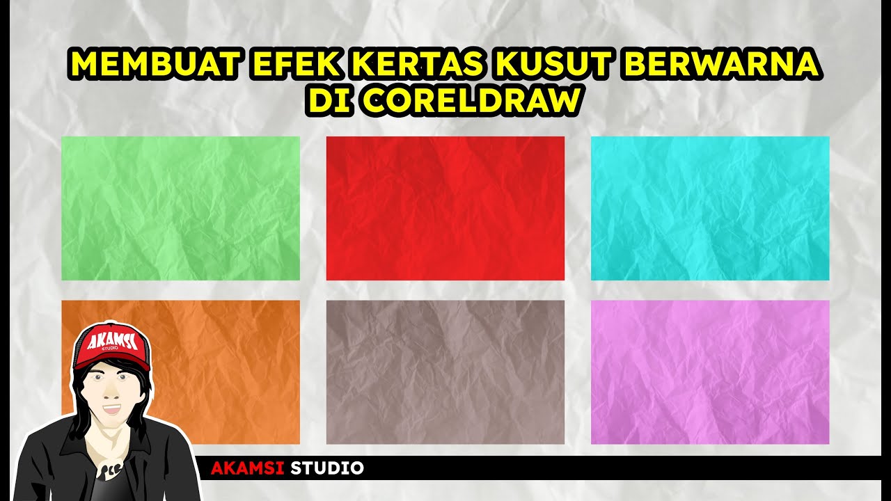 Efek Kertas Kusut dengan Coreldraw - YouTube