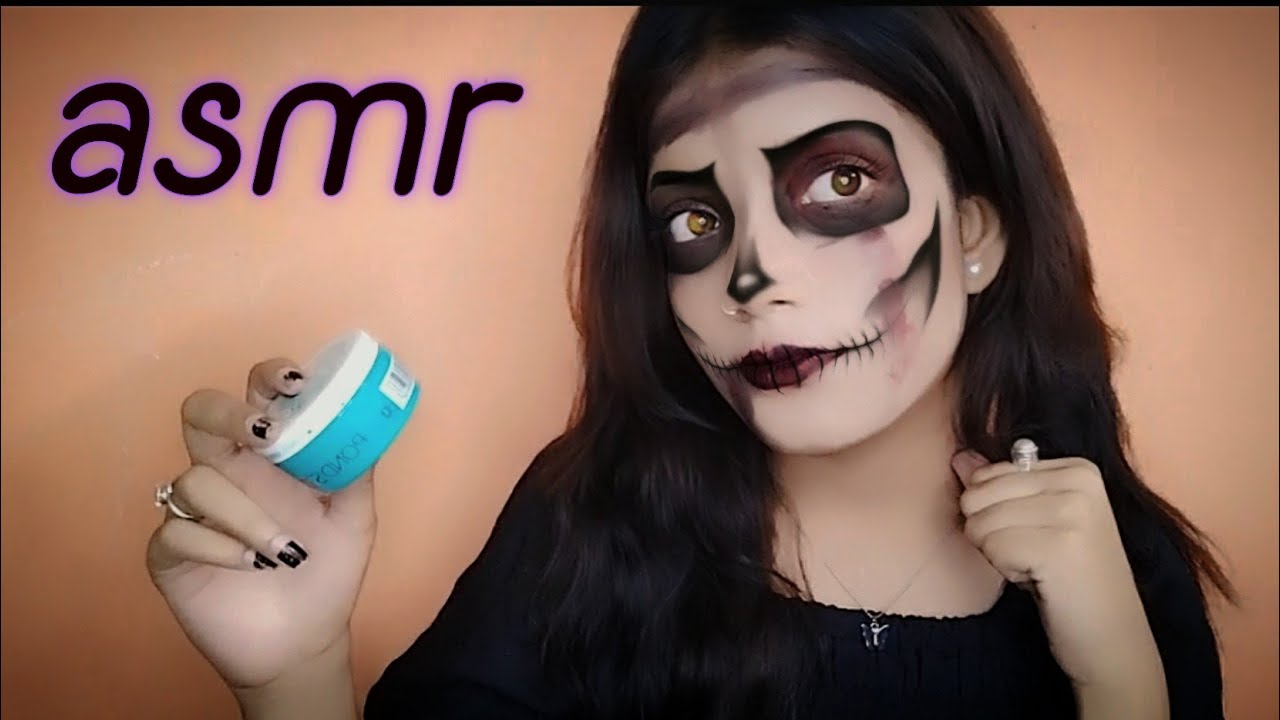 ASMR Halloween Makeup Artist (face chart tracing & personal attention)🕸 ...