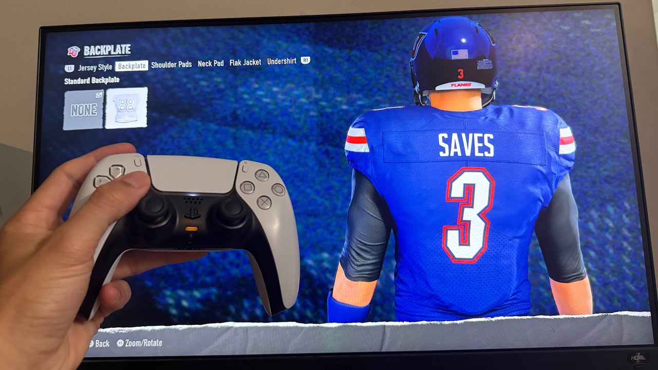College Football 25: How to Equip Backplate in Road to Glory Tutorial ...