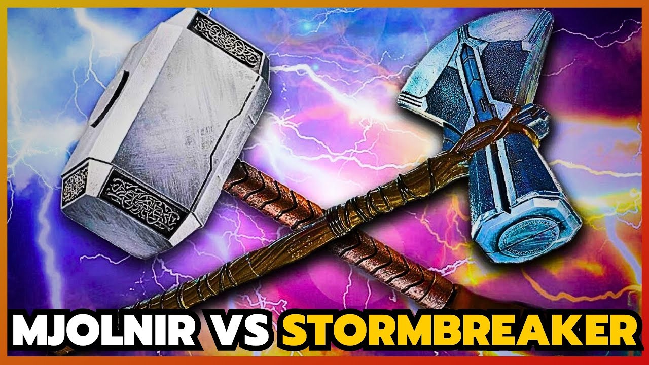 MJOLNIR VS STORMBREAKER, QUAL O MAIS PODEROSO? - YouTube