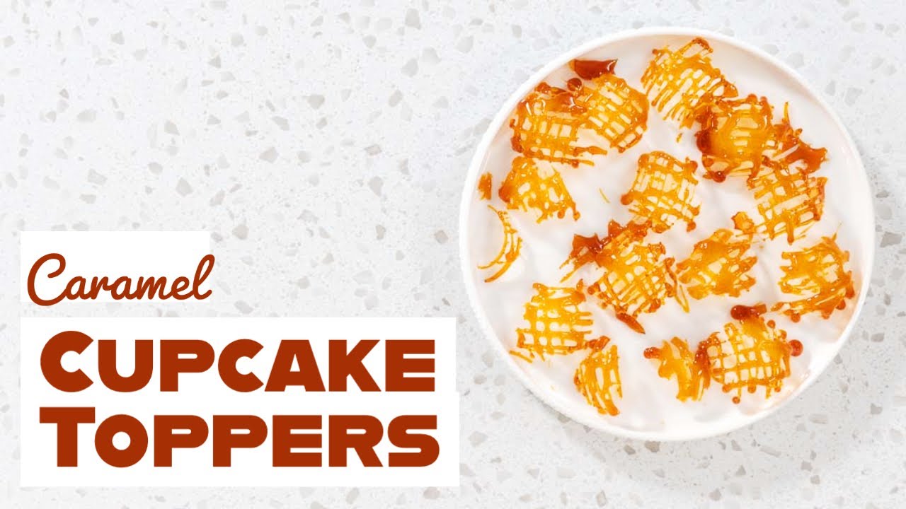 Easy Caramel Cupcake Toppers - YouTube