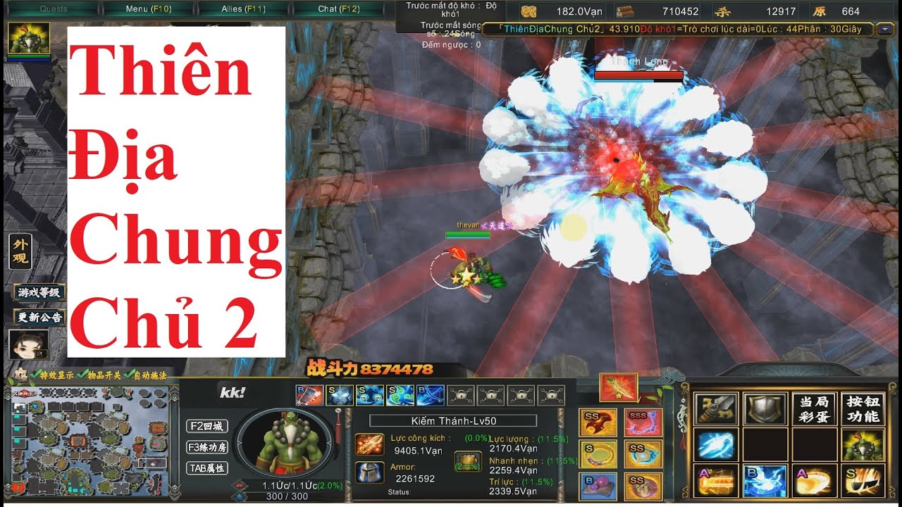 WAR3 - 580 | Thiên Địa Chung Chủ 2 - Map def đẹp có autoskill | Hero Defense - Warcraft 3 - YouTube