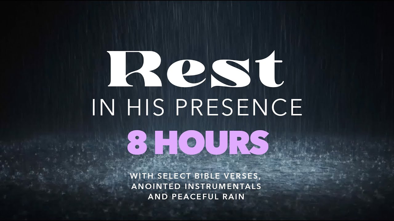 Sleep Well | Relaxation | Rain & Music | Bible Verses | Psalms | Dark ...