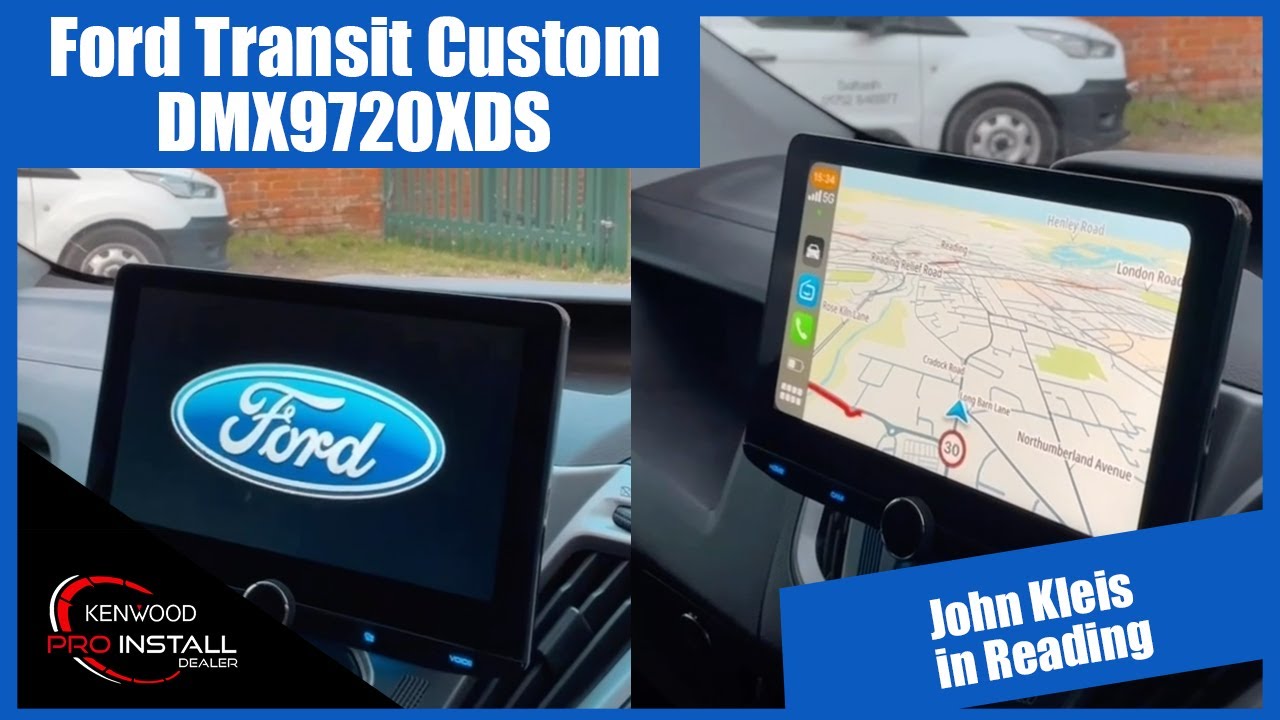 Ford Transit Custom Goes BIG DMX9720XDS Wireless CarPlay, Android - YouTube