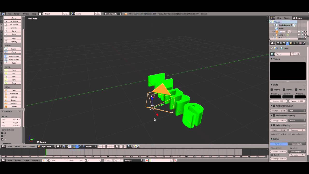 Blender Tutorial How To Create Your Own Intro Youtube