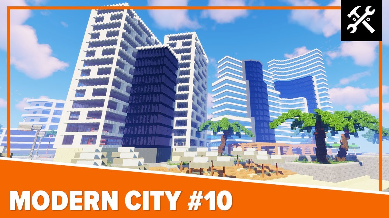 Modern City #10: Beach Hotels - Minecraft Timelapse - YouTube