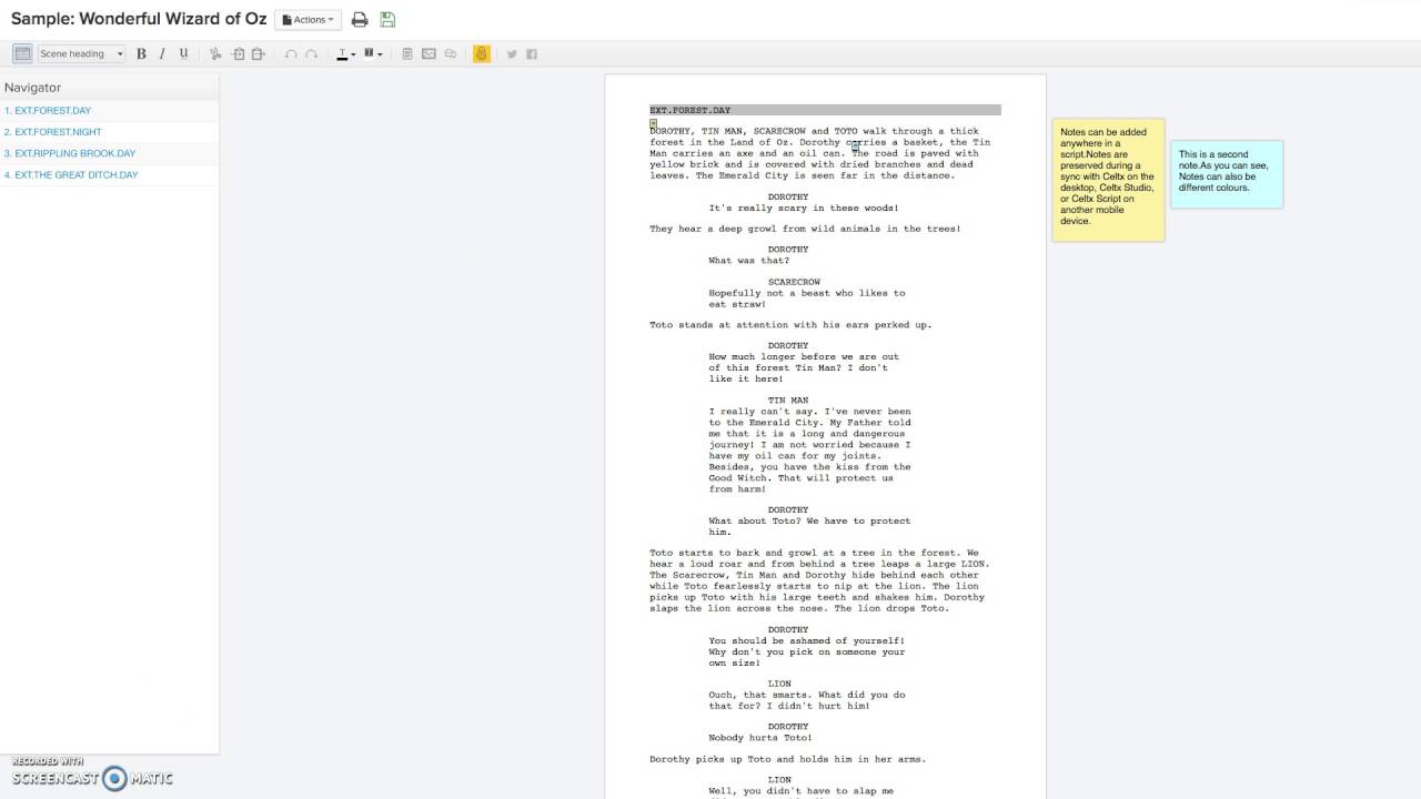 Celtx Tutorial. - YouTube