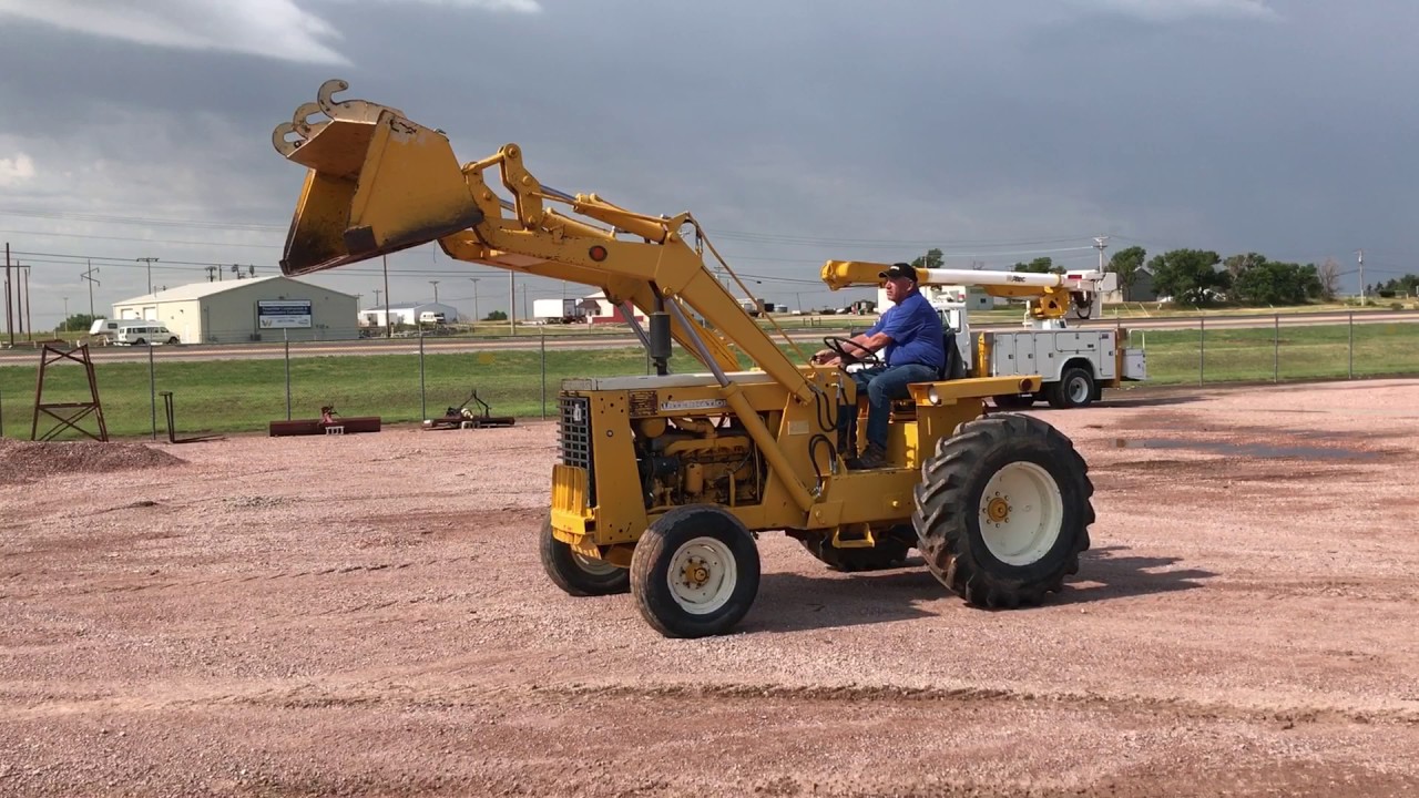 1970 International 3616 Tractor w/ Loader - YouTube