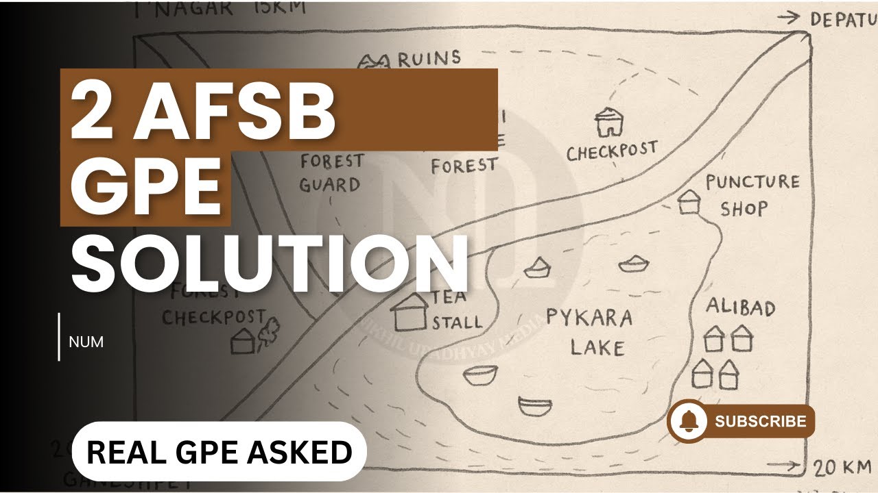 GPE - 2 AFSB MYSURU | GROUP PLANNING EXERCISE | SSB GTO GPE | Solution ...