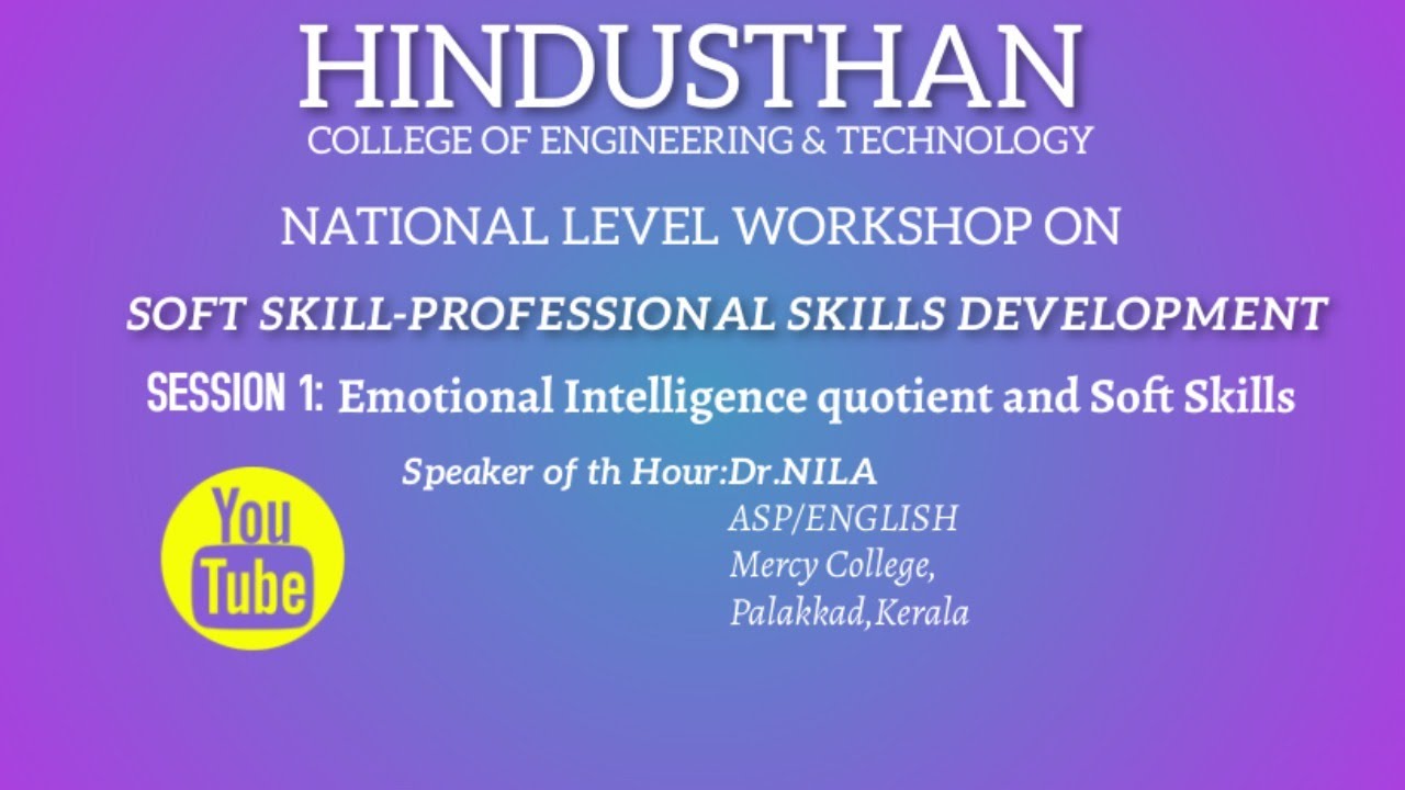 Soft Skill-Professional Skills Development Session-1 - YouTube