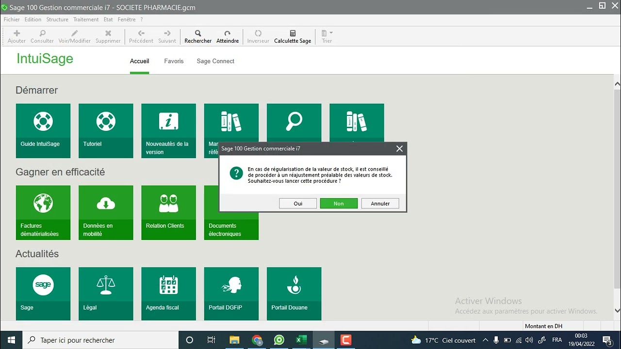 SAGE GESTION COMMERCIALE IMPORTER UN STOCK FACILEMENT - YouTube