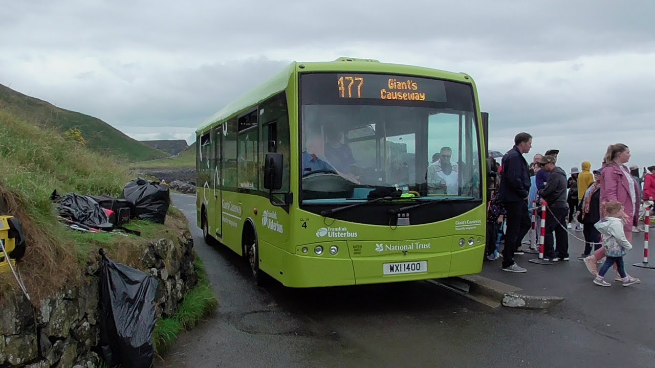 Ulsterbus Plaxton Primo Fleet No 4 at The Giants Causeway 02/08/18 ...