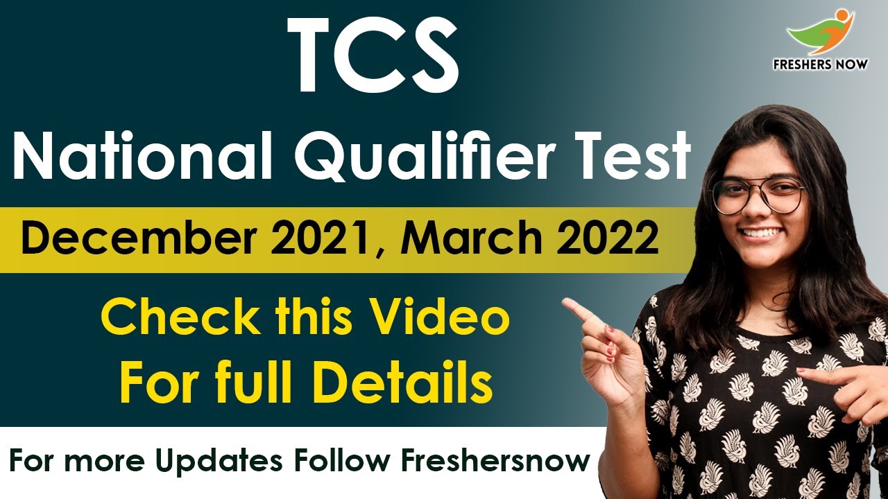 TCS National Qualifier Test 2021, 2022 | Explanation | Eligibility ...