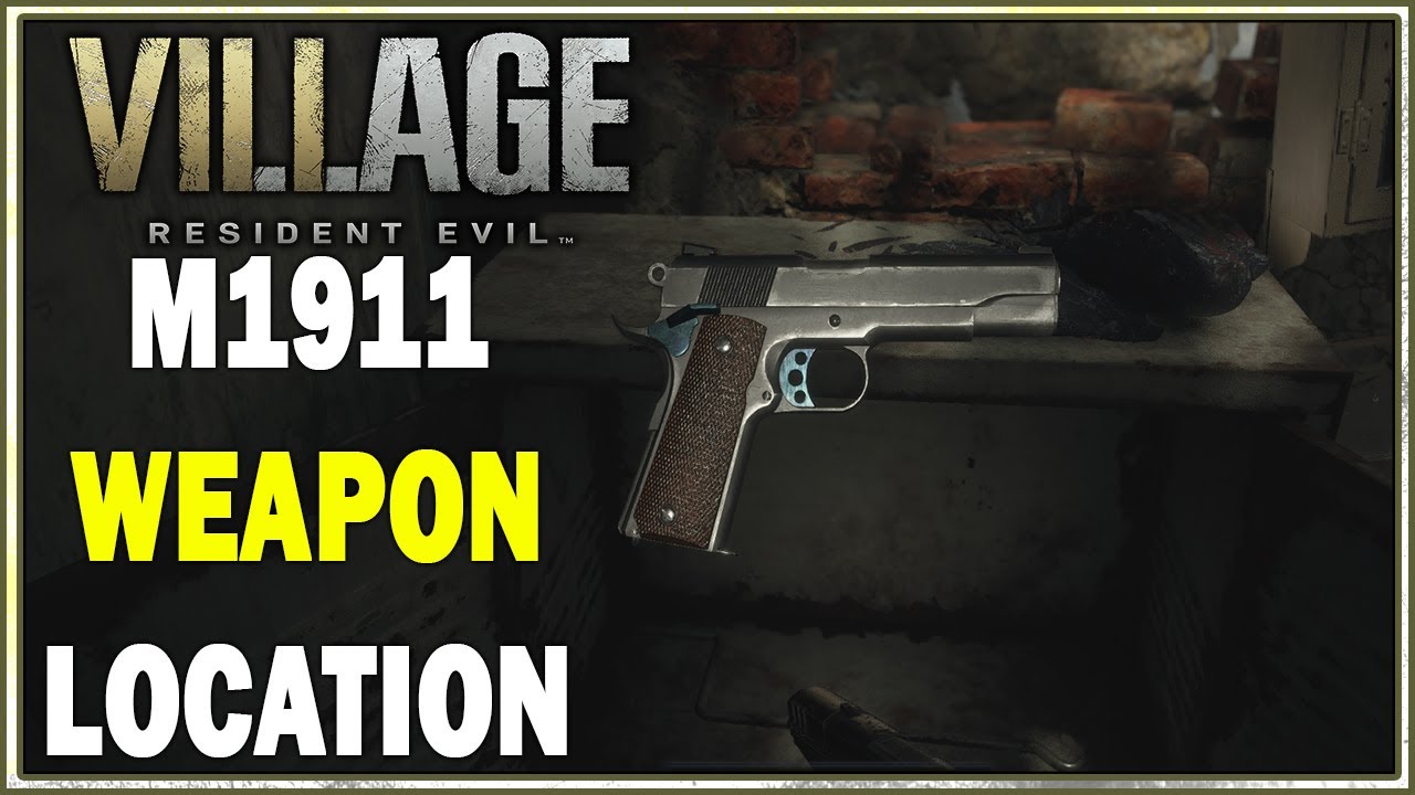 Resident Evil Village - M1911 Pistol Location - YouTube