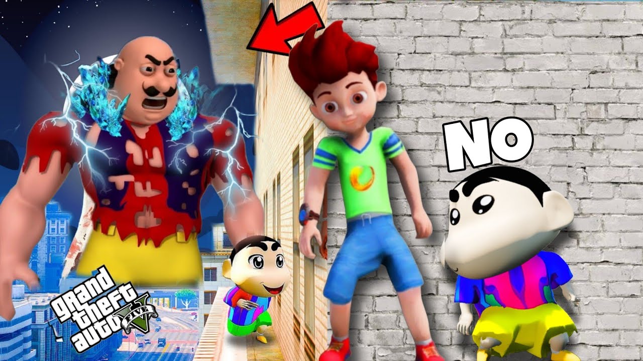 GTA5: Zombie Motu Kidnapped Franklin, Patlu,Kicko,Shinchan, Nobita Play ...