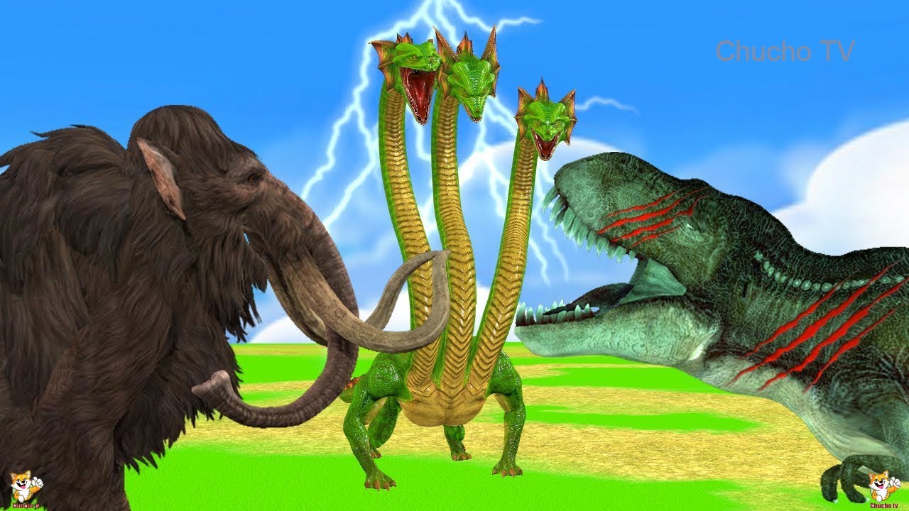 Mammoth Elephant vs Dinosaur Fight Baby Mammoth Saved By Mother Mammoth ...