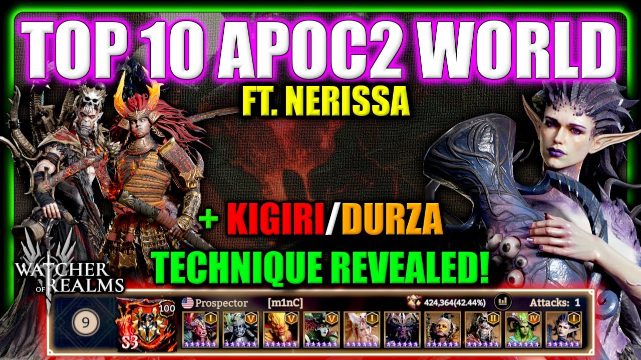 Nerissa Top 10 Run in Apoc 2! - 424k! Full Apoc 2 Guide | Watcher of ...