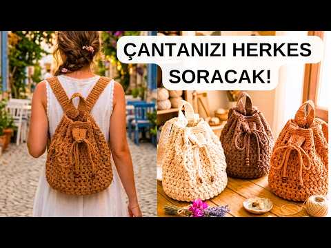 TREND SIRT ÇANTASI YAPIMI🧶Herkes Bu Çantayı Soruyor!