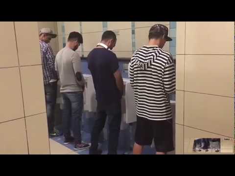 When you gotta pee but there's no room for you