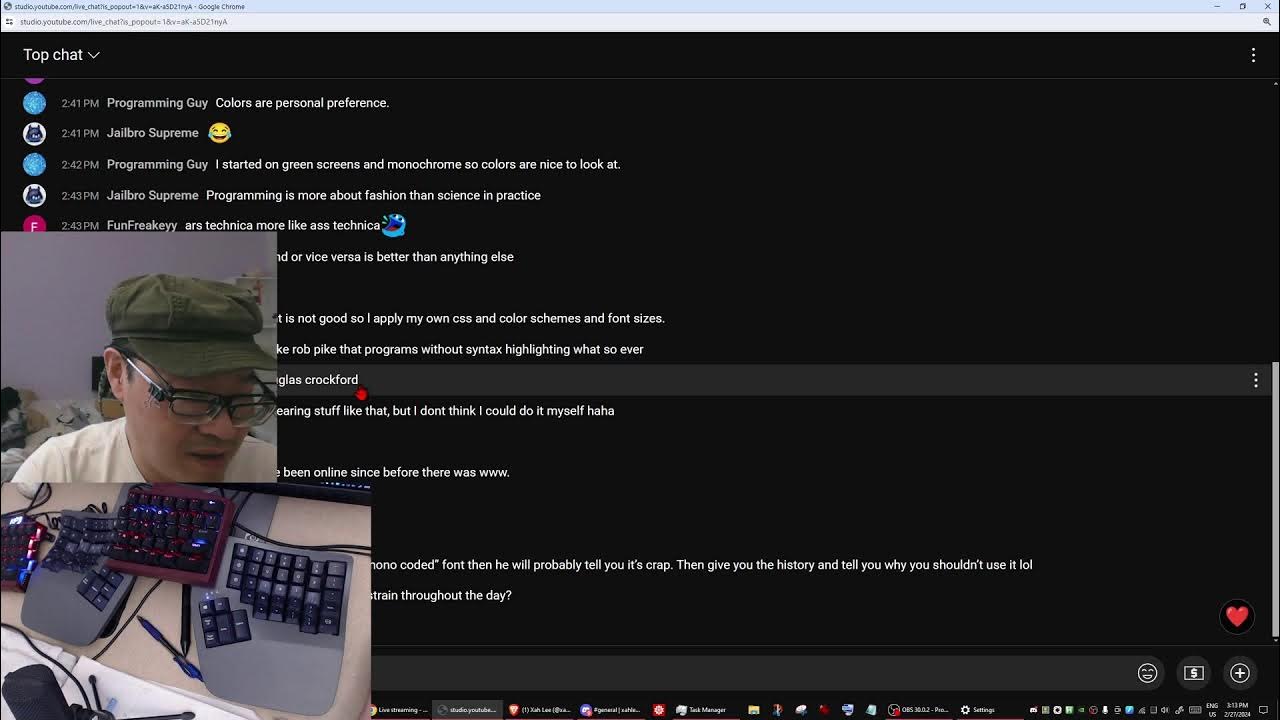 Xah Talk Show Ep540 Emacs Lisp Coding, Hand Pain, Dark Theme Fad, Solarize Disease - YouTube